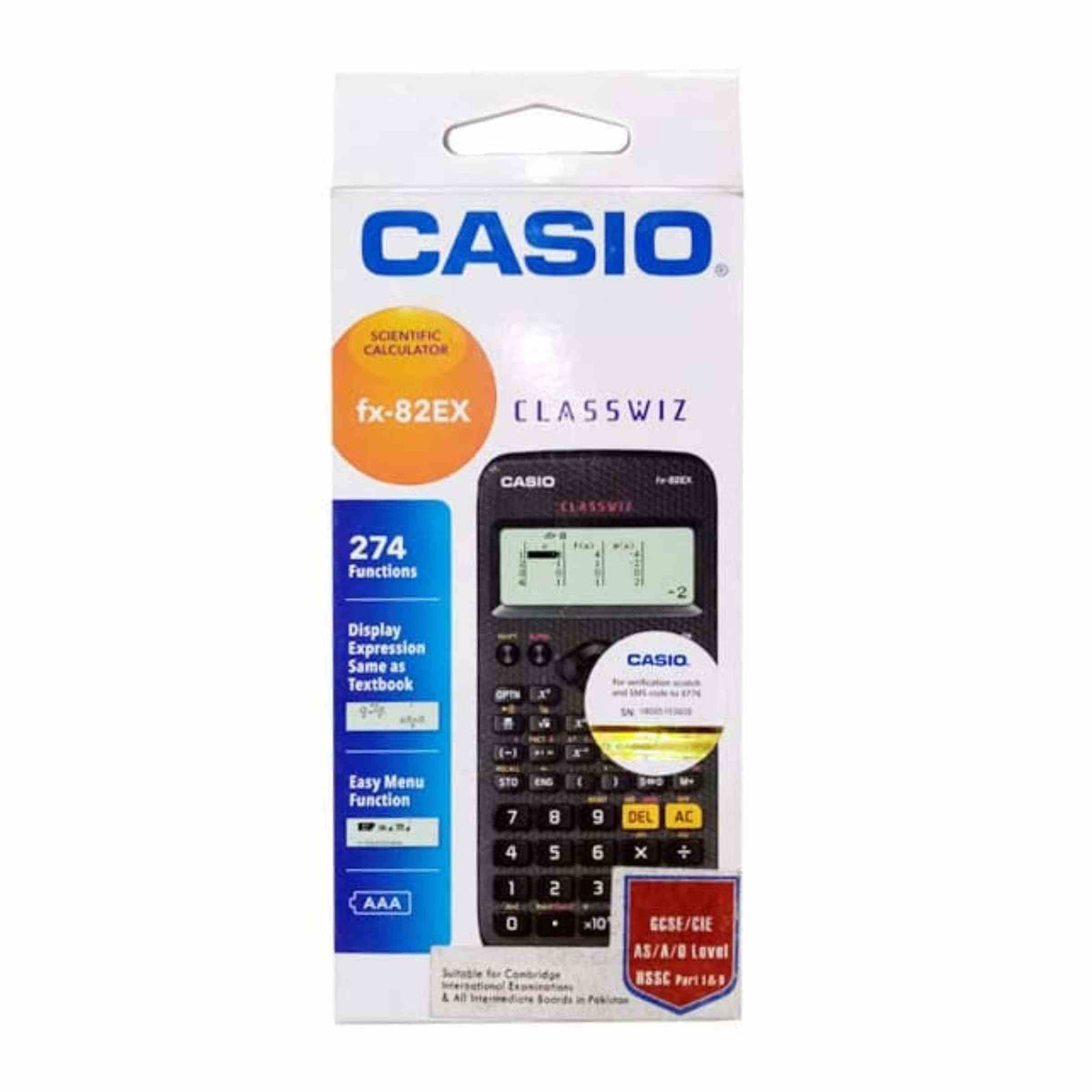 Buy Now Casio Original Scientific Calculator Fx-82 EX