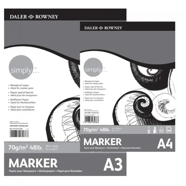 Buy Now Daler Rowney Simply Marker Pad