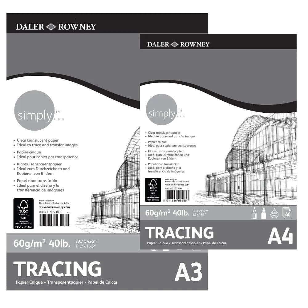 Buy Now Daler Rowney Simply Tracing Paper Pads