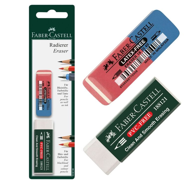 Buy Faber Castell Eraser Set 2Pcs Online In Pakistan