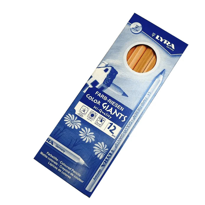 Lyra color Giant Pencil Black 12 pcs Set