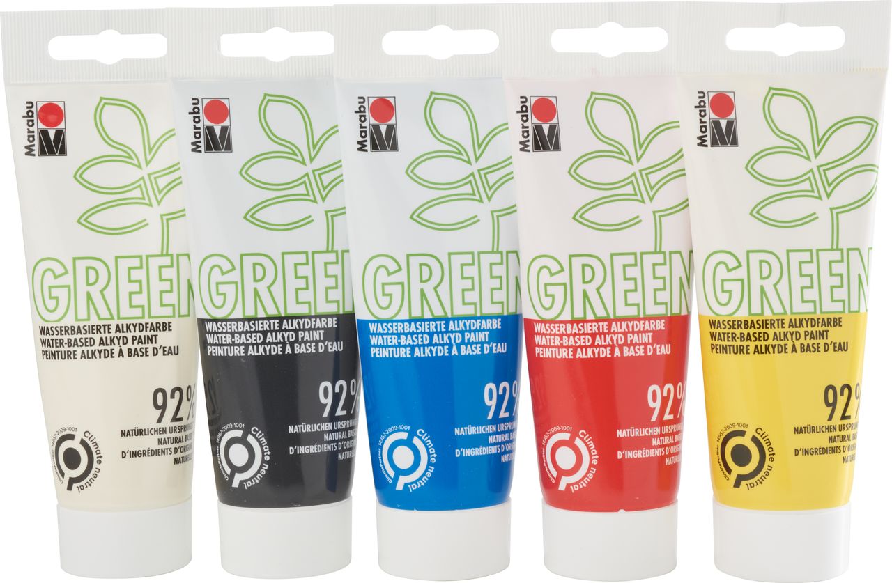Buy Marabu Green Alkyd-Paint Set BASIC Online In Pakistan