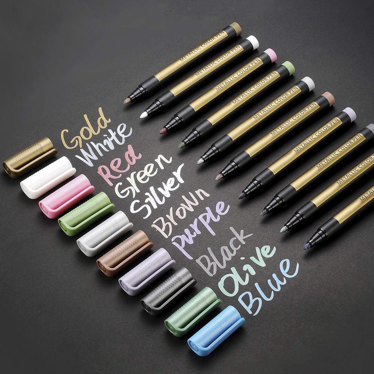 Buy Now STA Permanent Metallic Paint Markers Set of 10