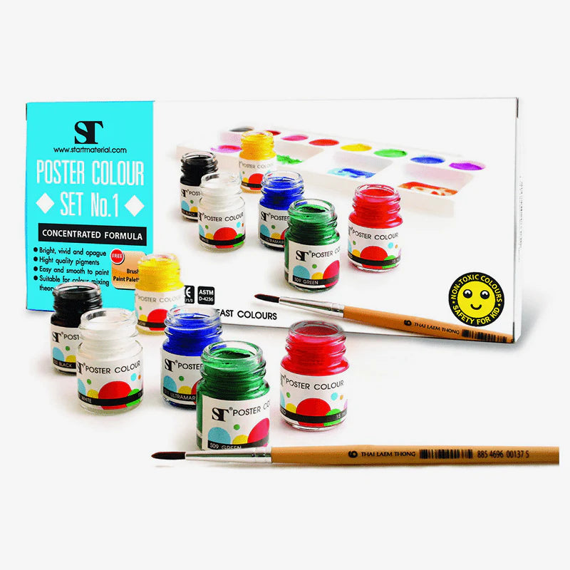 Buy Now ST Poster Color Set Pack of 6 X 30ml Bottle