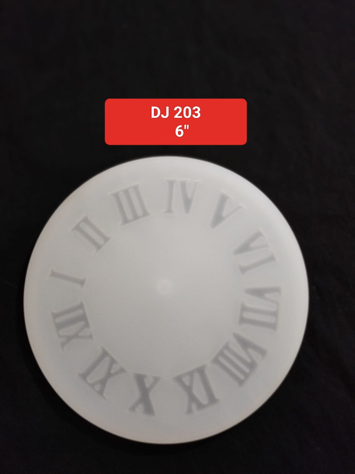 Buy Now Silicone Mold Clock Resin Epoxy Mold 6''
