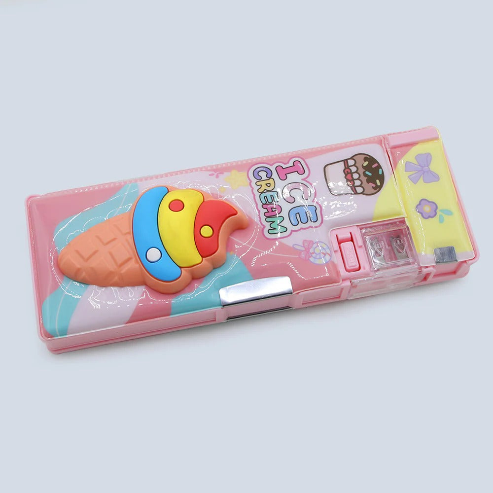 Buy Multifactional Pencil Box - Pink