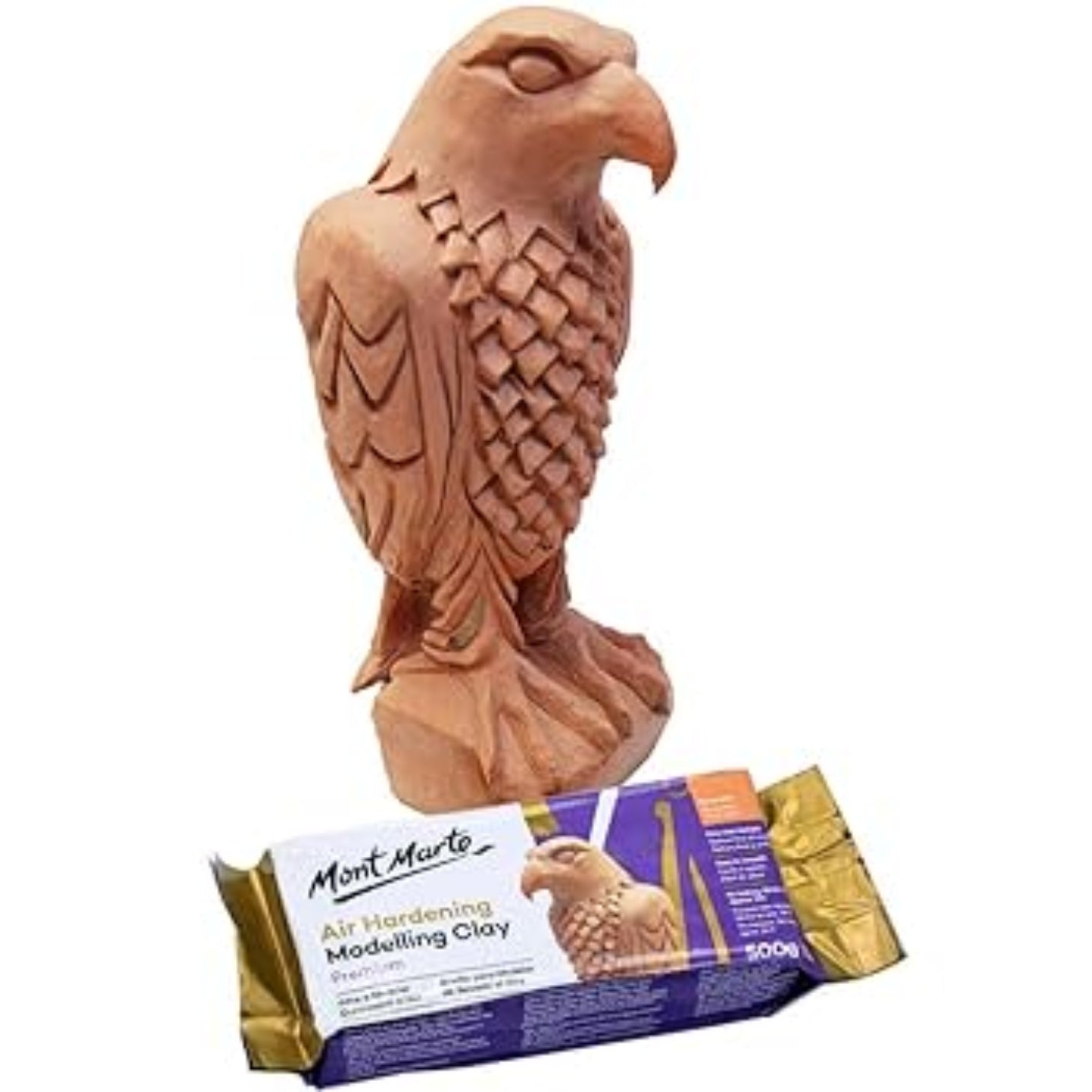Buy Air Hardening Modelling Clay Brown 500g Mont Marte Online