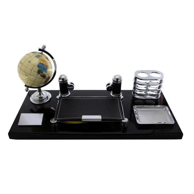 Buy Elegant Black & Silver Desk Organizer Online In Pakistan