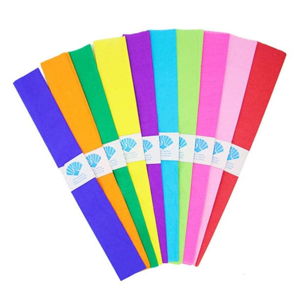 Buy Now Crepe Paper Single Sheet in Different Colors
