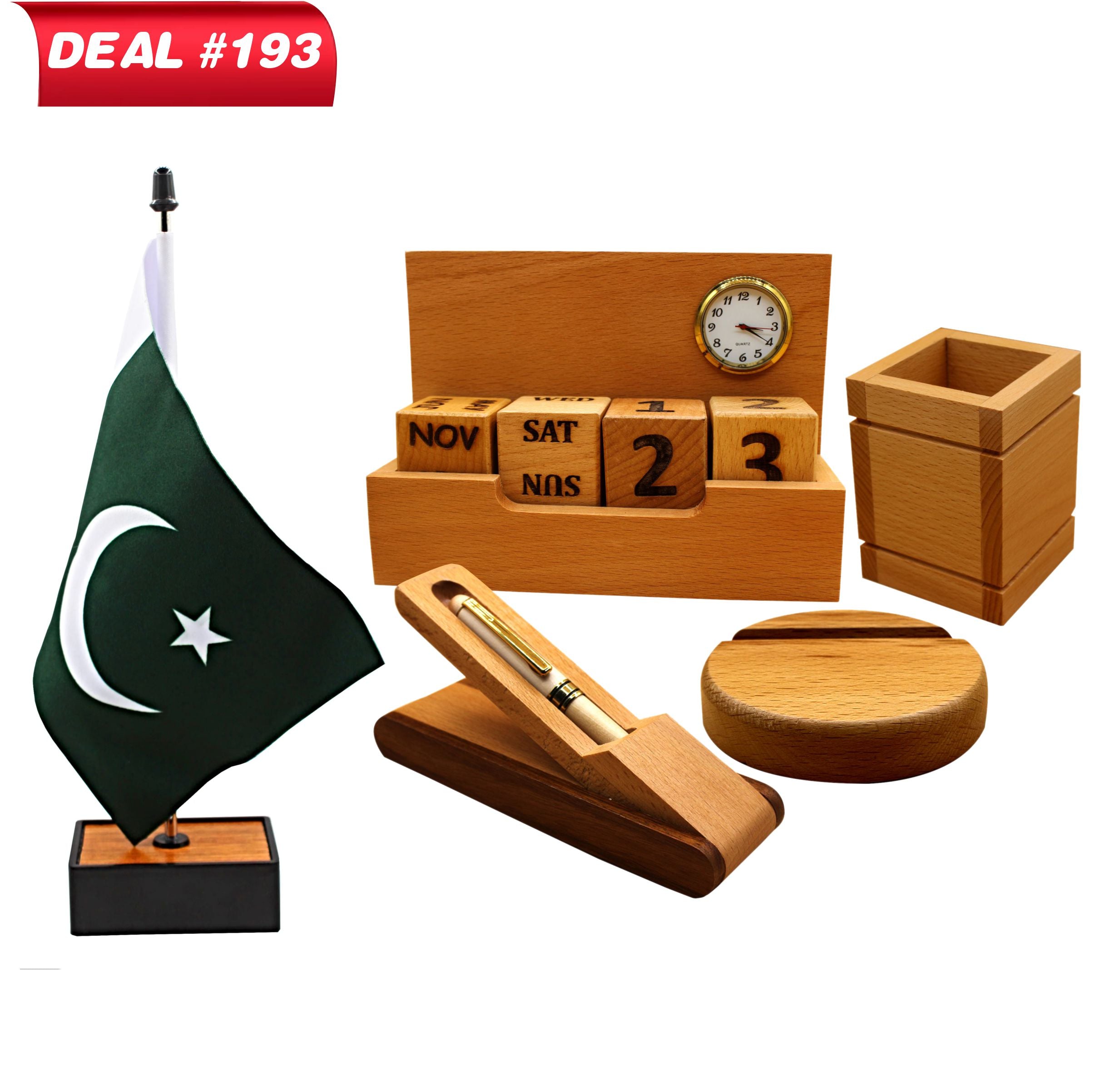Buy Now Office Wooden Desk Accessories, Deal No.193