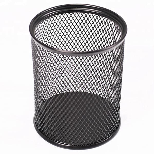 Buy Now Pen Stand and Stationery Holder Metal Mesh Round