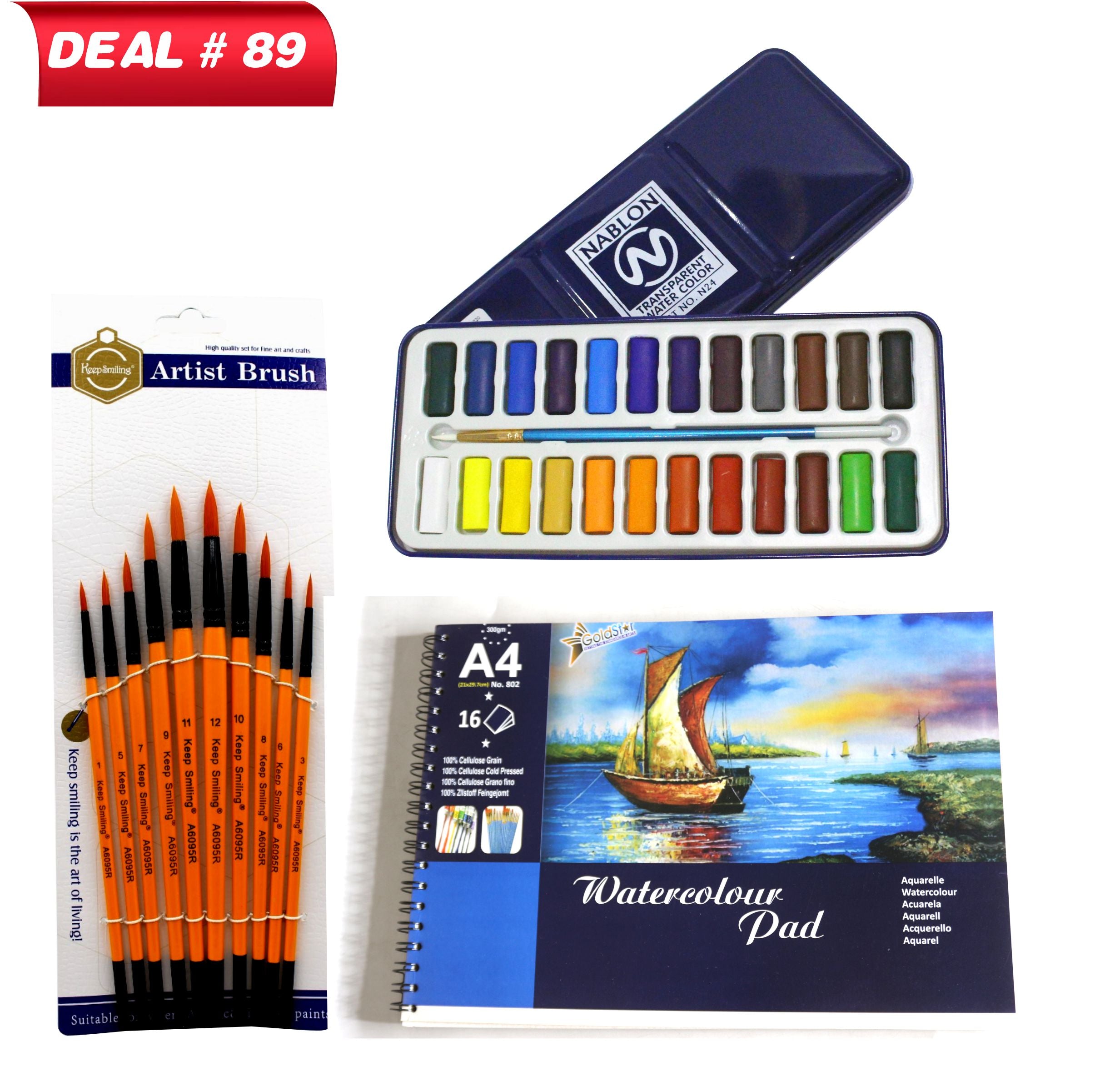 Buy Now Watercolor Kit For Artist's, Deal No.89