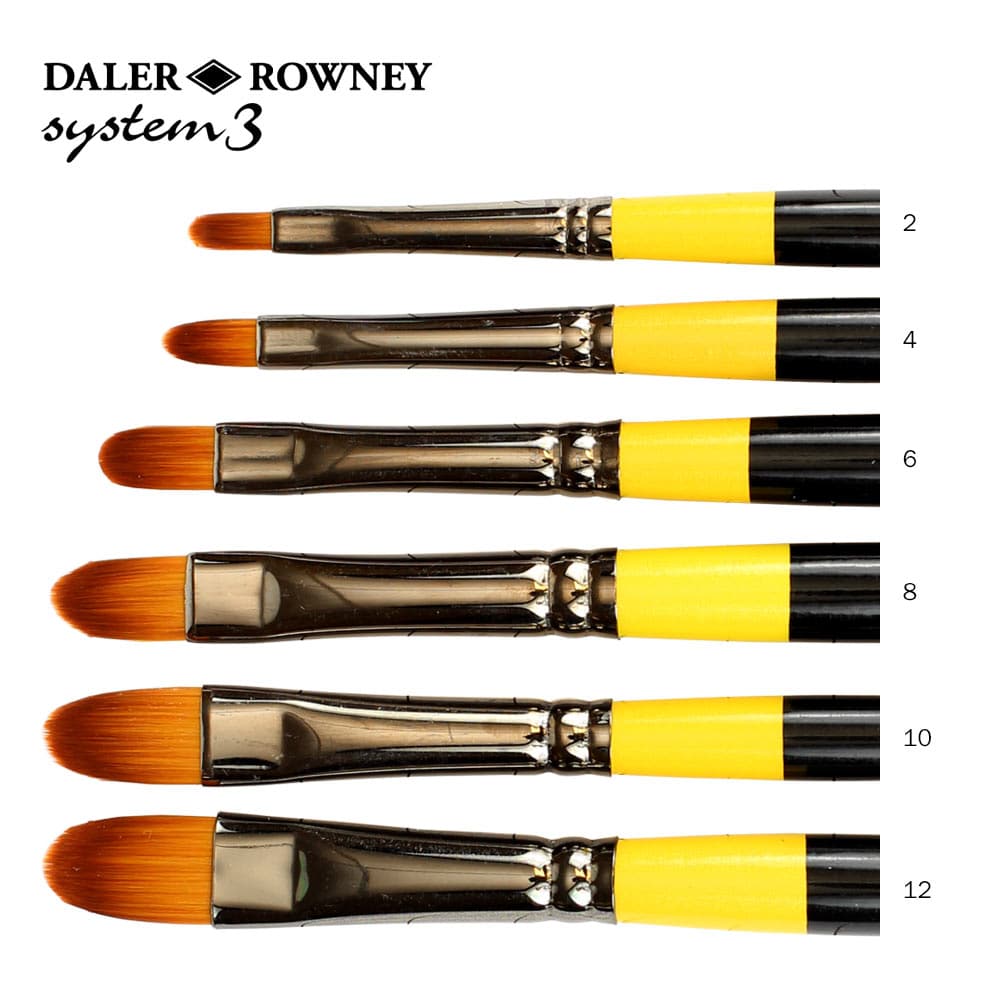 Buy Now Daler Rowney System 3 Long Handle Filbert Brush
