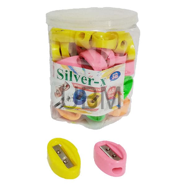 Buy Now Silver-x Egg Shape Sharpener Pack of 48
