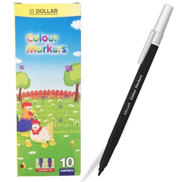Buy Now Dollar Colour Marker Pack of 10