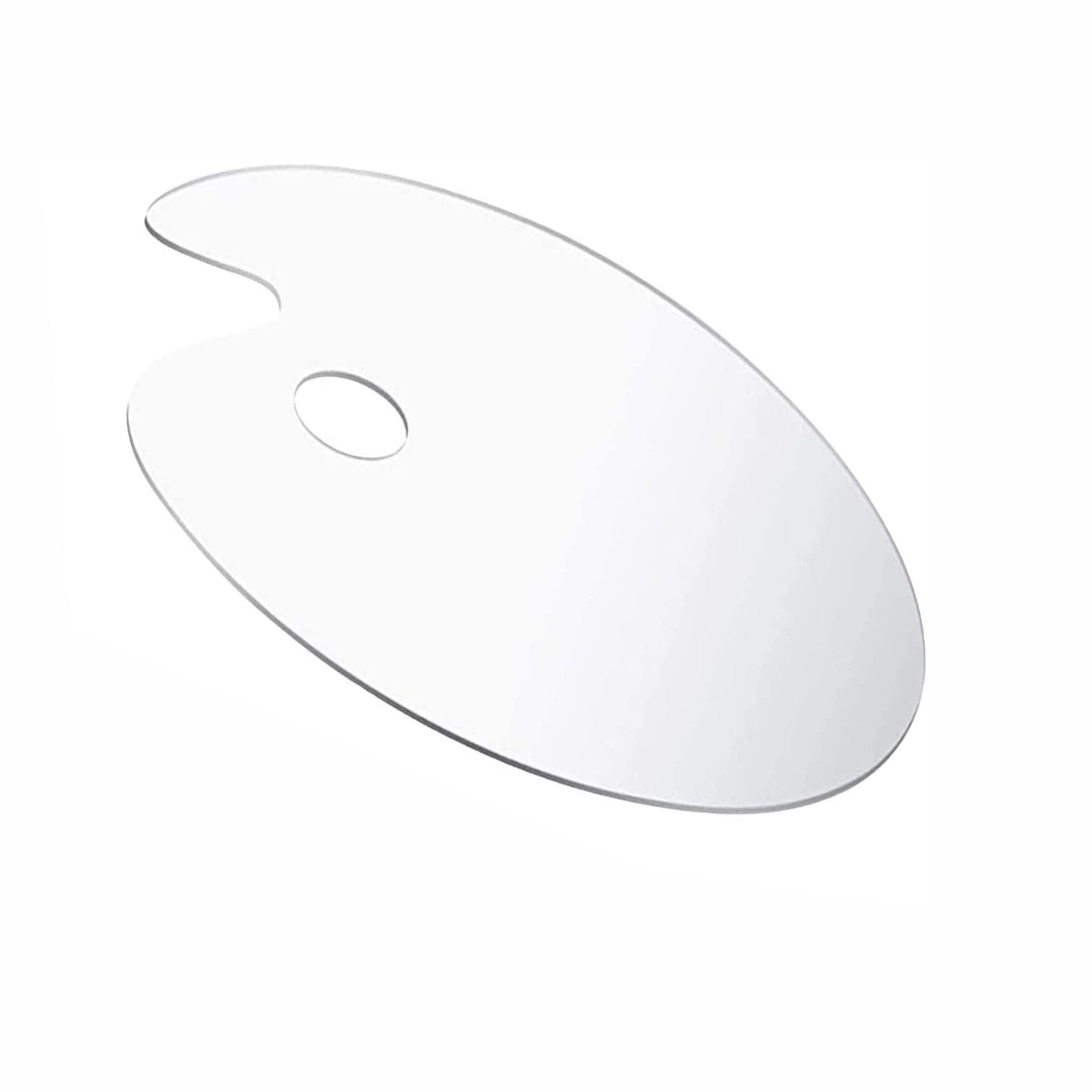 Buy Now Transparent Paint Palette Flat Oval Shape